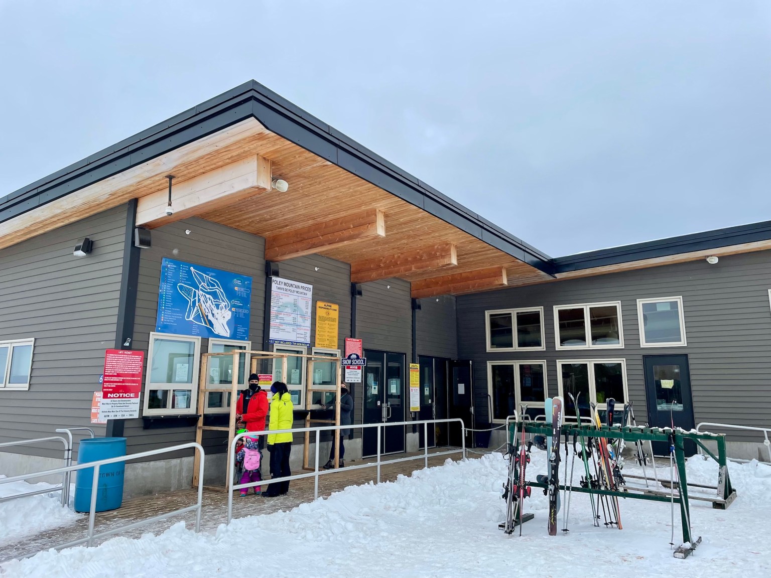 Ski Poley Mountain Near Sussex in New Brunswick - Out and Across