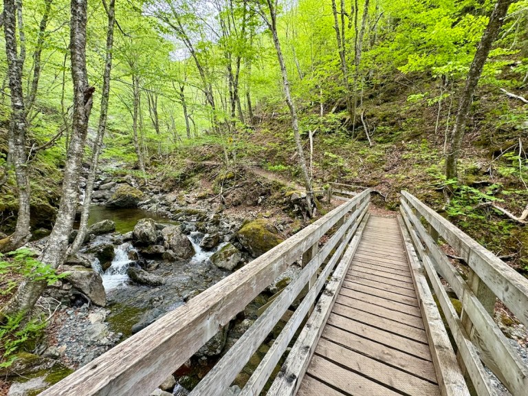 Uisge Bàn Falls Hike on Cape Breton Island, Nova Scotia - Out & Across